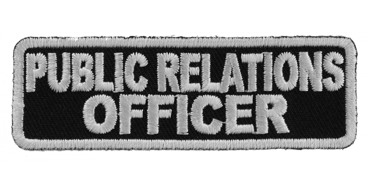 Public Relations Officer Patch, Motorcycle Club Patches for Bikers by ...