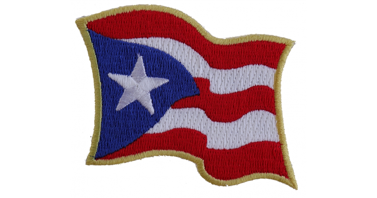 Iron On Puerto Rico Flag Patch | Embroidered Patches by Ivamis Patches