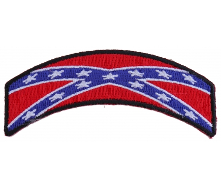 Iron On Rebel Flag Rocker Patch | Embroidered Patches by Ivamis Patches