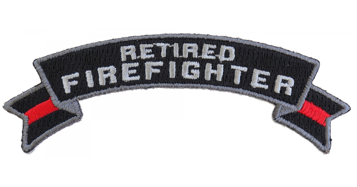Retired Firefighter Rocker Patch by Ivamis Patches