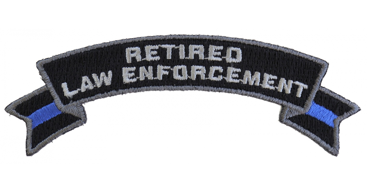 Retired Law Enforcement Rocker Patch by Ivamis Patches