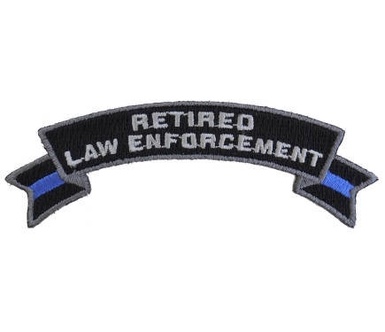 Retired Law Enforcement Rocker Patch by Ivamis Patches