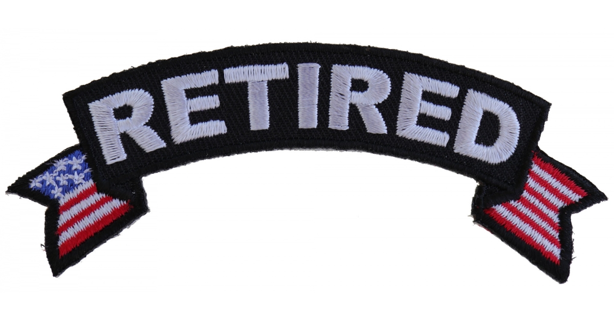 Retired Small Rocker Patch With American Flag Tips | US Military ...