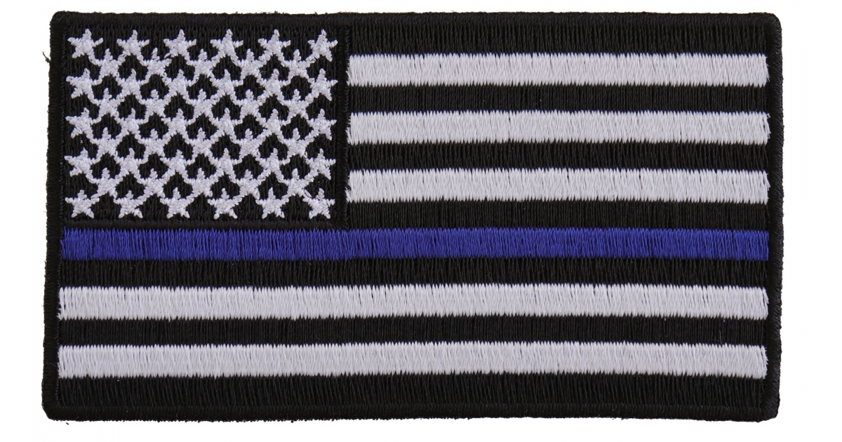 Subdued US Flag With Blue Stripe Patch | Embroidered Patches by Ivamis ...