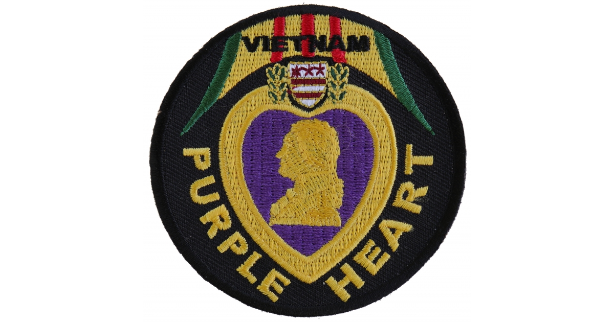 Vietnam Purple Heart Patch | US Military Vietnam Veteran Patches by ...