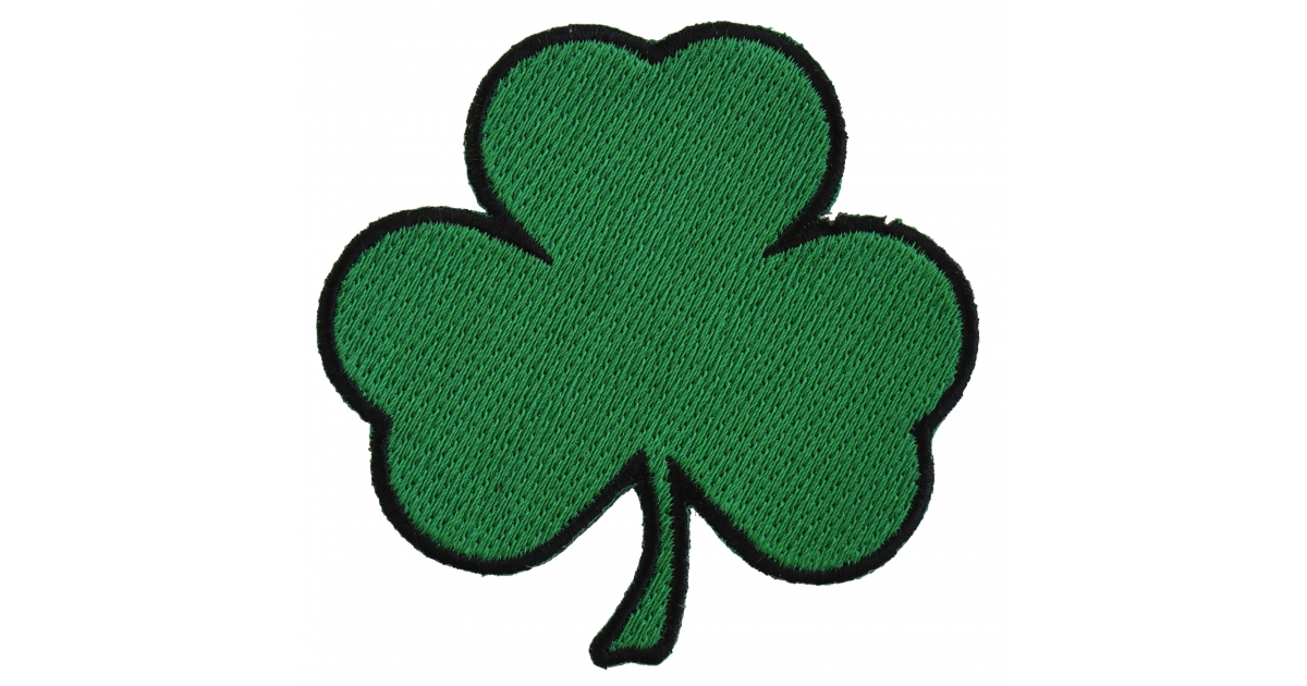 3 Leaf Clover Shamrock - Biker Patch | Embroidered Patches by Ivamis ...