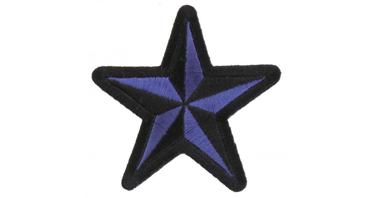 Blue Star Patch, Iron on Patches by Ivamis Patches