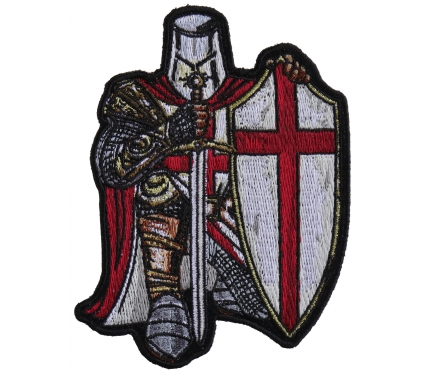 Red Knight Patch for Sewing or Ironing on to Jackets by Ivamis Patches