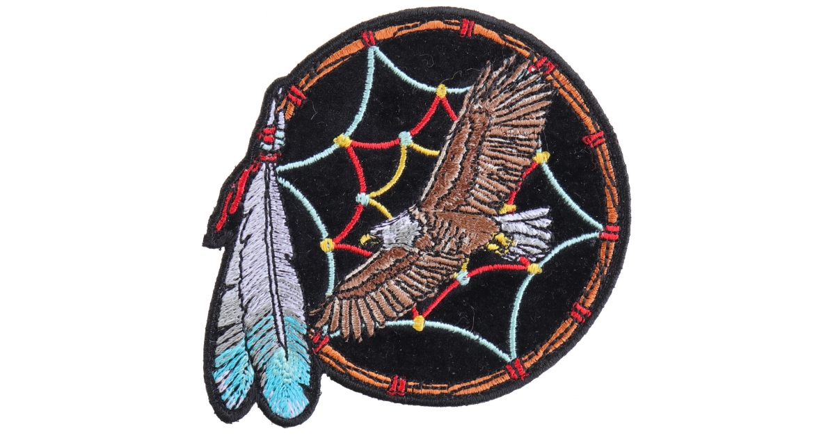 Eagle Dreamcatcher Small - Embroidered Patches by Ivamis Patches