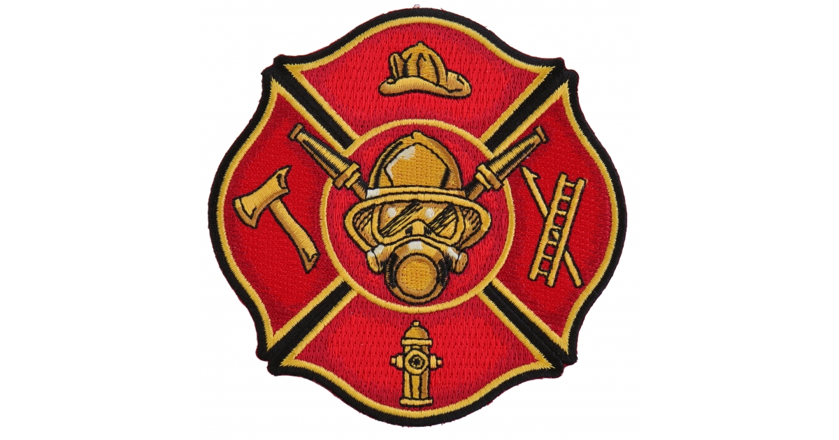 Fire Fighter Patch for Sewing or Ironing on to Jackets by Ivamis Patches