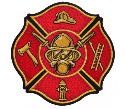 Fire Fighter Patch for Sewing or Ironing on to Jackets by Ivamis Patches