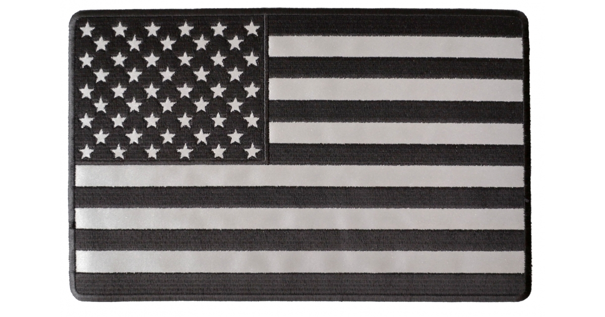 American Flag Patch, Large Reflective Back Patch for Jackets by Ivamis ...