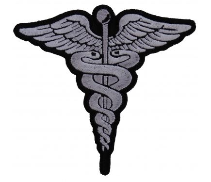 Medic Symbol Patch BW by Ivamis Patches