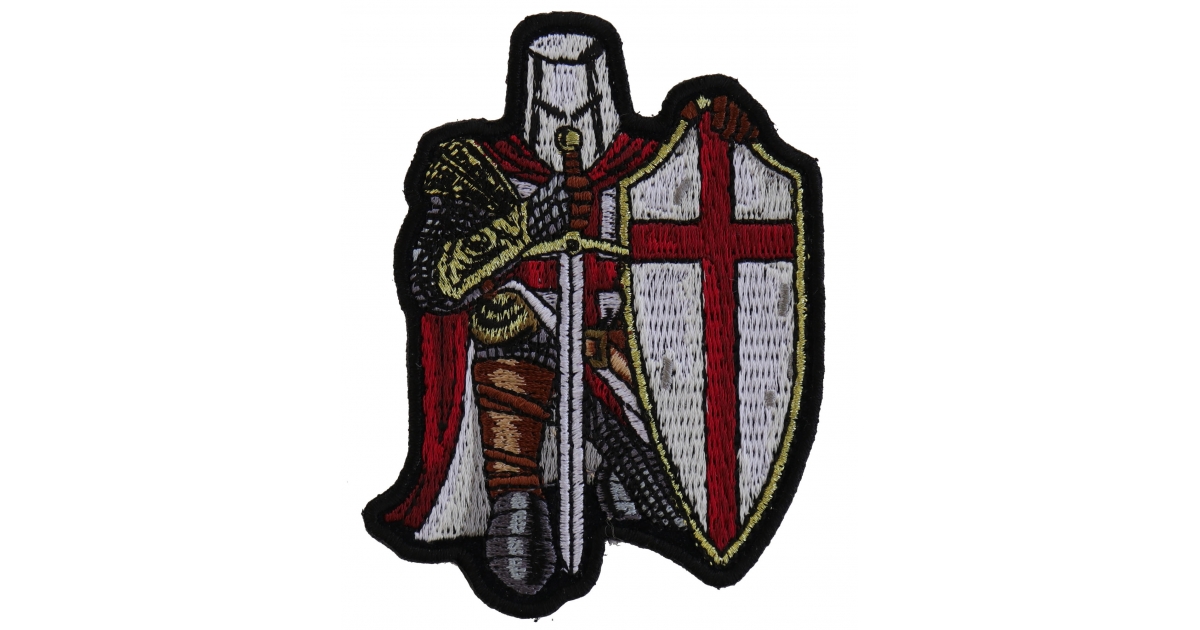 Red Knight Crusader Patch Mini Size by Ivamis Patches