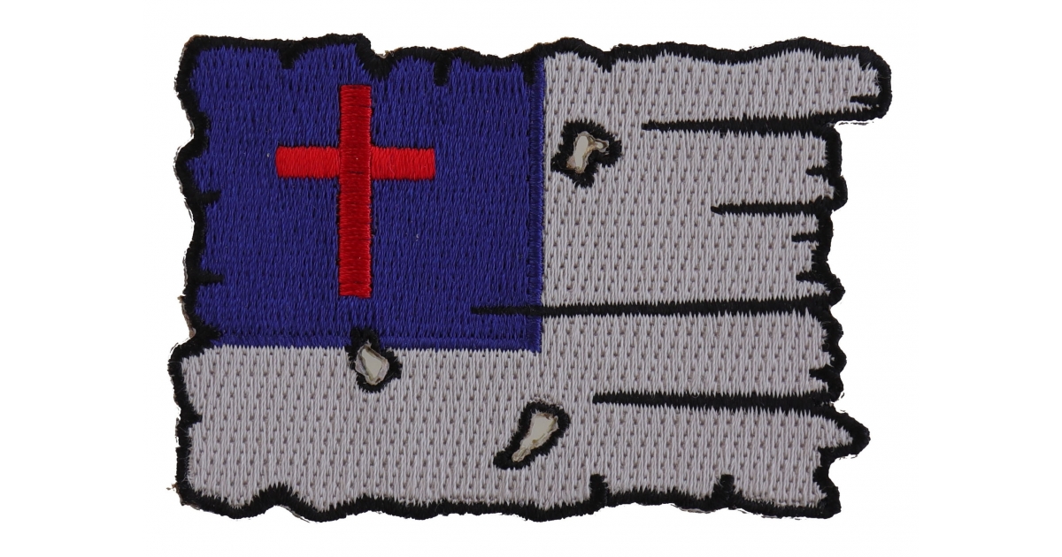 Tattered Christian Flag Patch by Ivamis Patches