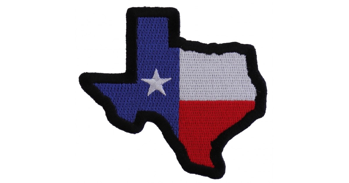 Texas State Embroidered Iron On Patch | Embroidered Patches by Ivamis ...