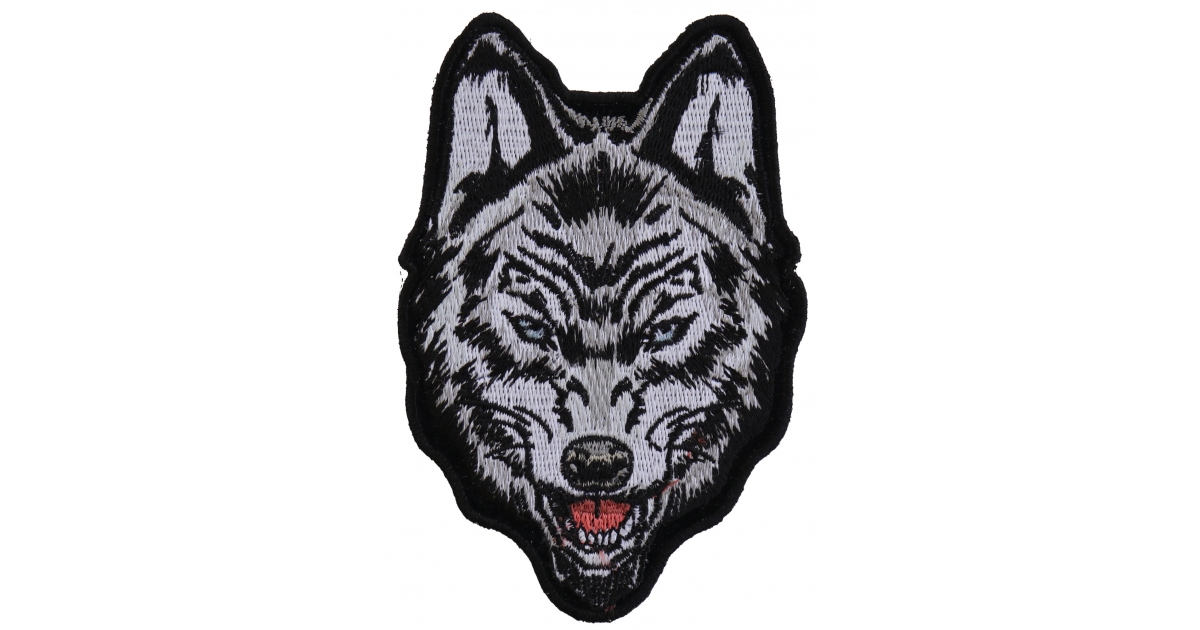 Wolf Patch for Sewing or Ironing on to Jackets by Ivamis Patches