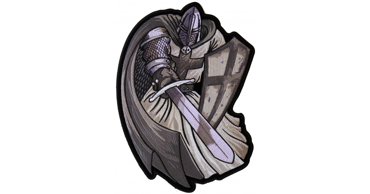 Knight Patch, Large Christian Back Patches by Ivamis Patches