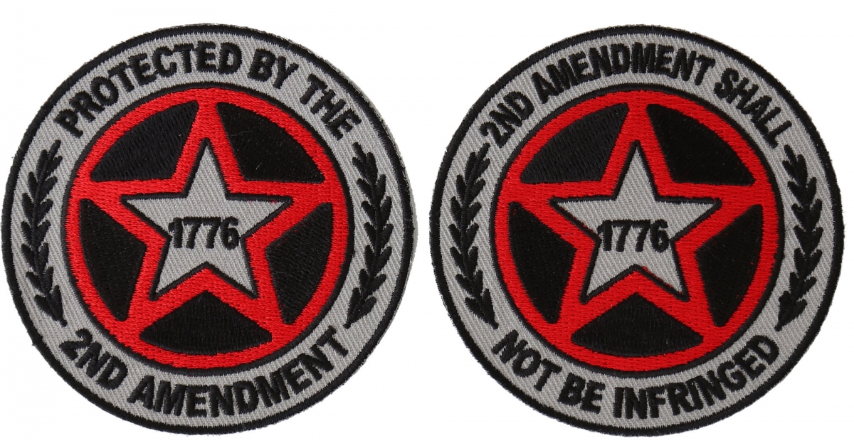 Set of 2 Second Amendment Patches by Ivamis Patches