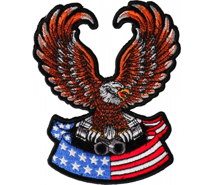 Eagle Patch with Raised Wings for Sewing on to Jackets by Ivamis Patches