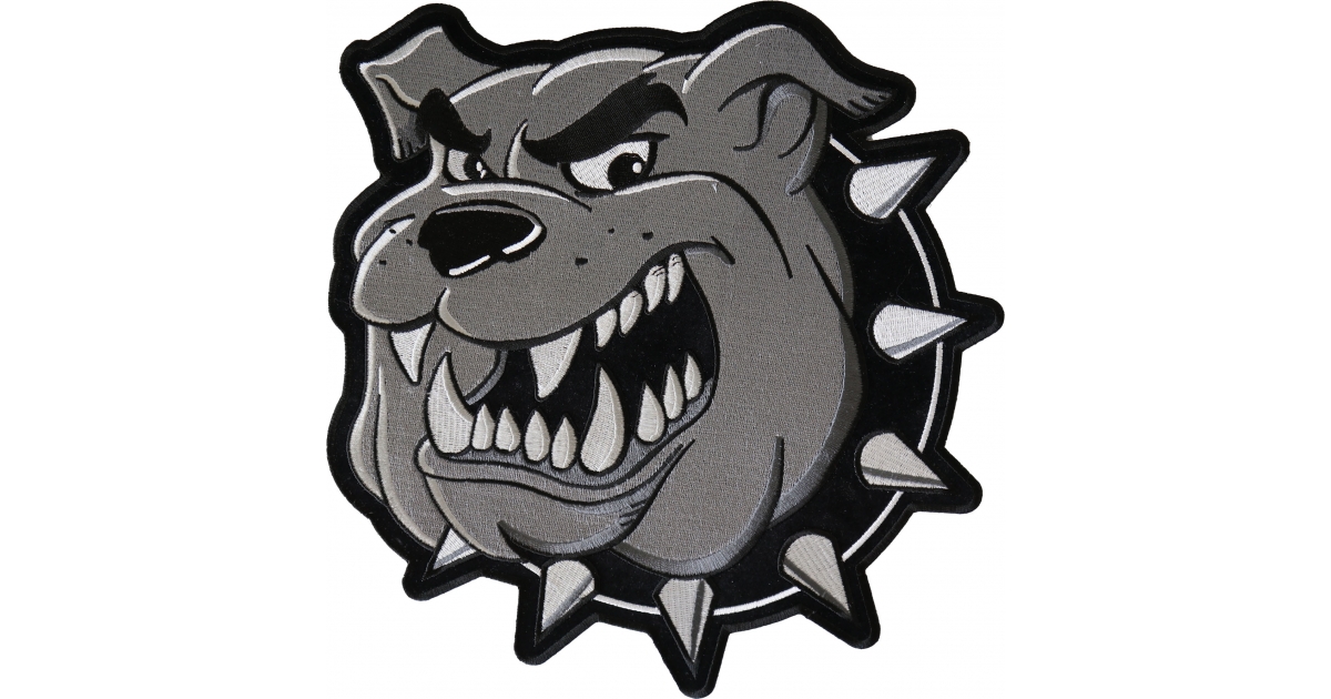Bulldog Patch, Large Animal Patches for Jackets by Ivamis Patches