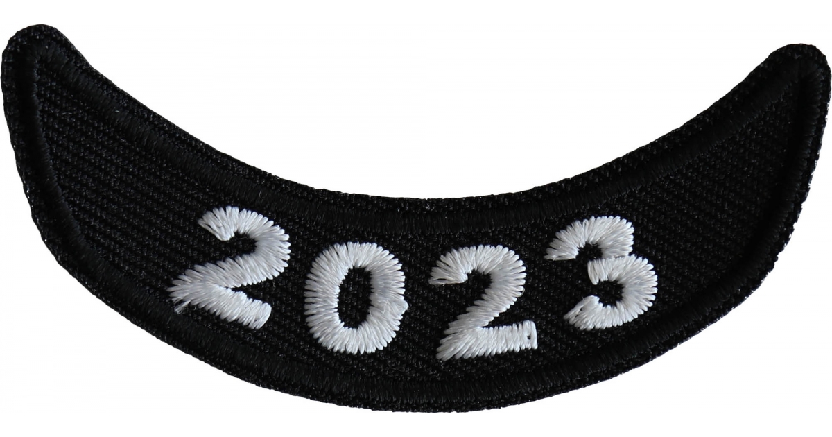2023 Year Patch Lower Rocker White by Ivamis Patches