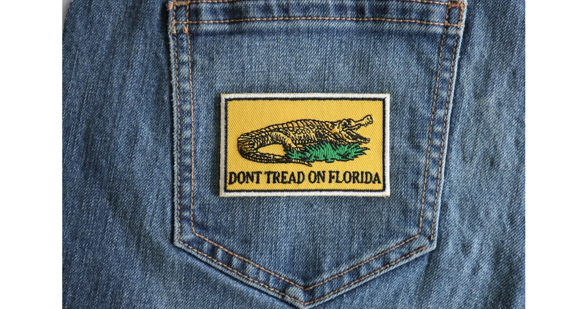 Don't tread on Florida Small Gadsden Flag Patch by Ivamis Patches