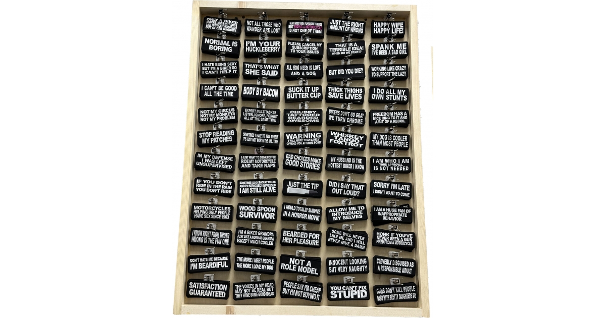 Wooden Display for Patches 5x12 Configuration by Ivamis Patches