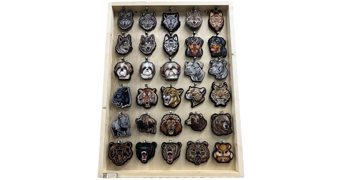 Wooden Display for Patches 5x6 Configuration by Ivamis Patches