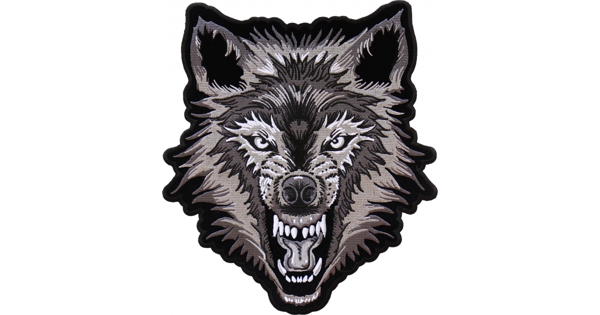 Wolf Patch, Large Animal Patches for Jackets by Ivamis Patches