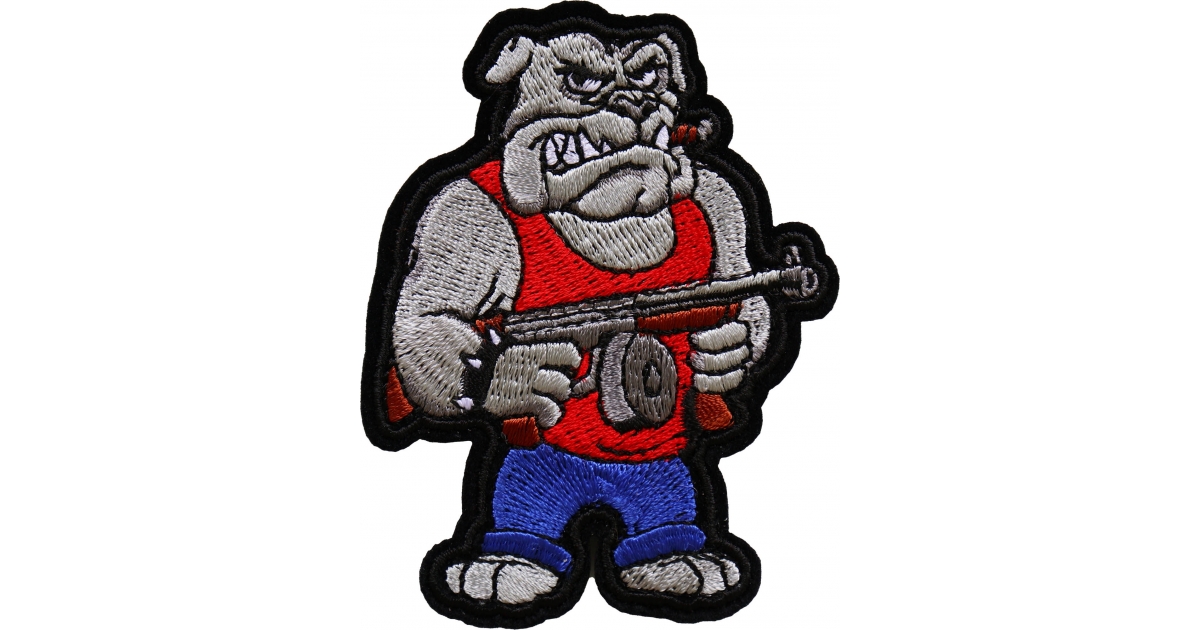 Bulldog Machine Gun Patch by Ivamis Patches