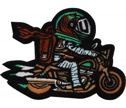 Astronaut Biker Patch by Ivamis Patches
