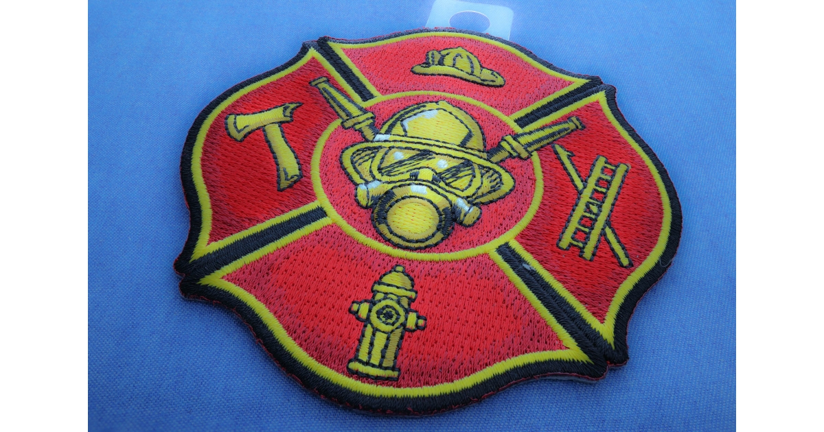 Fire Fighter Patch for Sewing or Ironing on to Jackets by Ivamis Patches