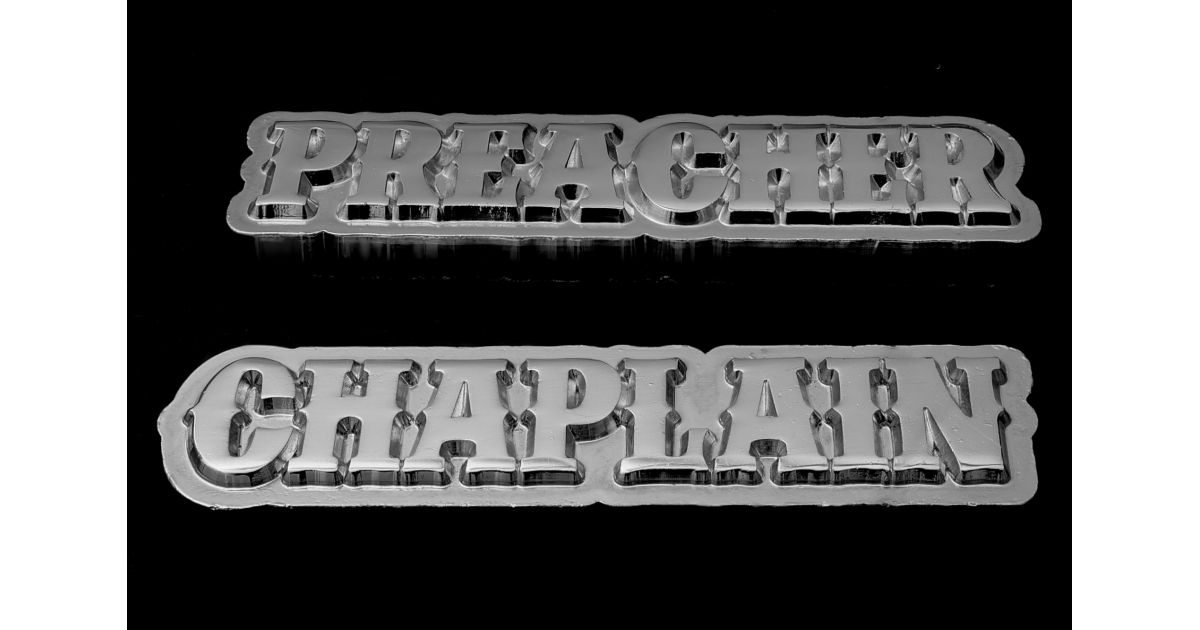 Christian Pins Set of 2 - Chaplain and Preacher Pins by Ivamis Patches