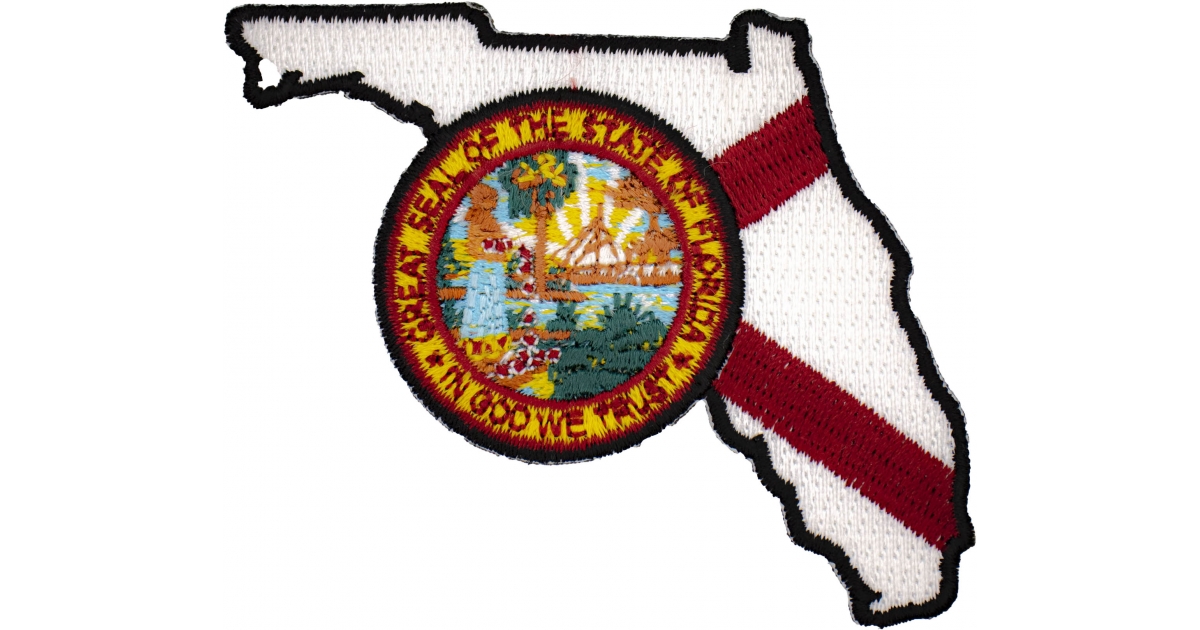 Florida Patch with State Seal and Map by Ivamis Patches