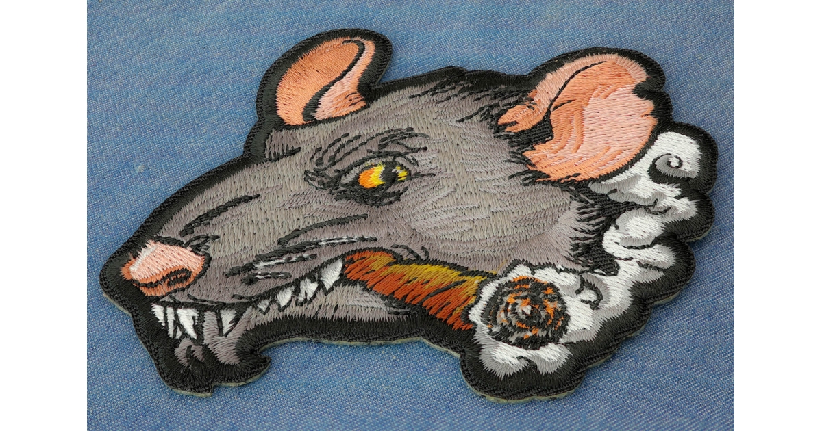 Smoking Rat Patch by Ivamis Patches