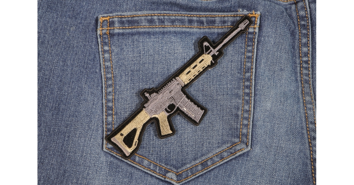 AR 15 Assault Rifle Patch by Ivamis Patches
