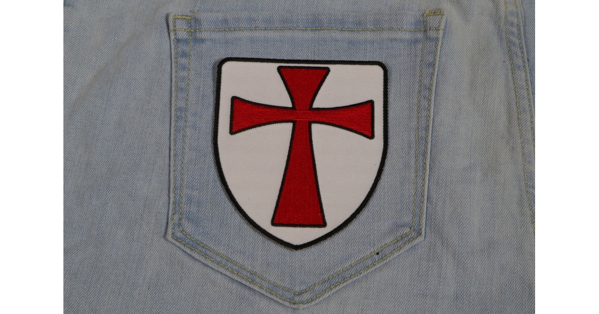 Knights Templar Shield Patch | Embroidered Patches by Ivamis Patches