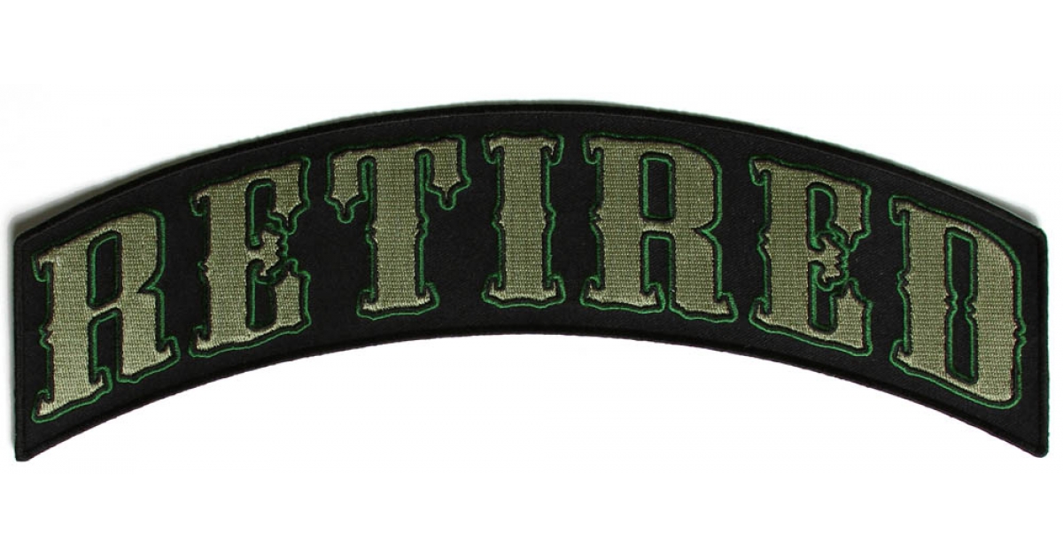 RETIRED Top Rocker Patch In Army Green Colors | Rocker Patches ...