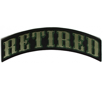 RETIRED Top Rocker Patch In Army Green Colors | Rocker Patches ...