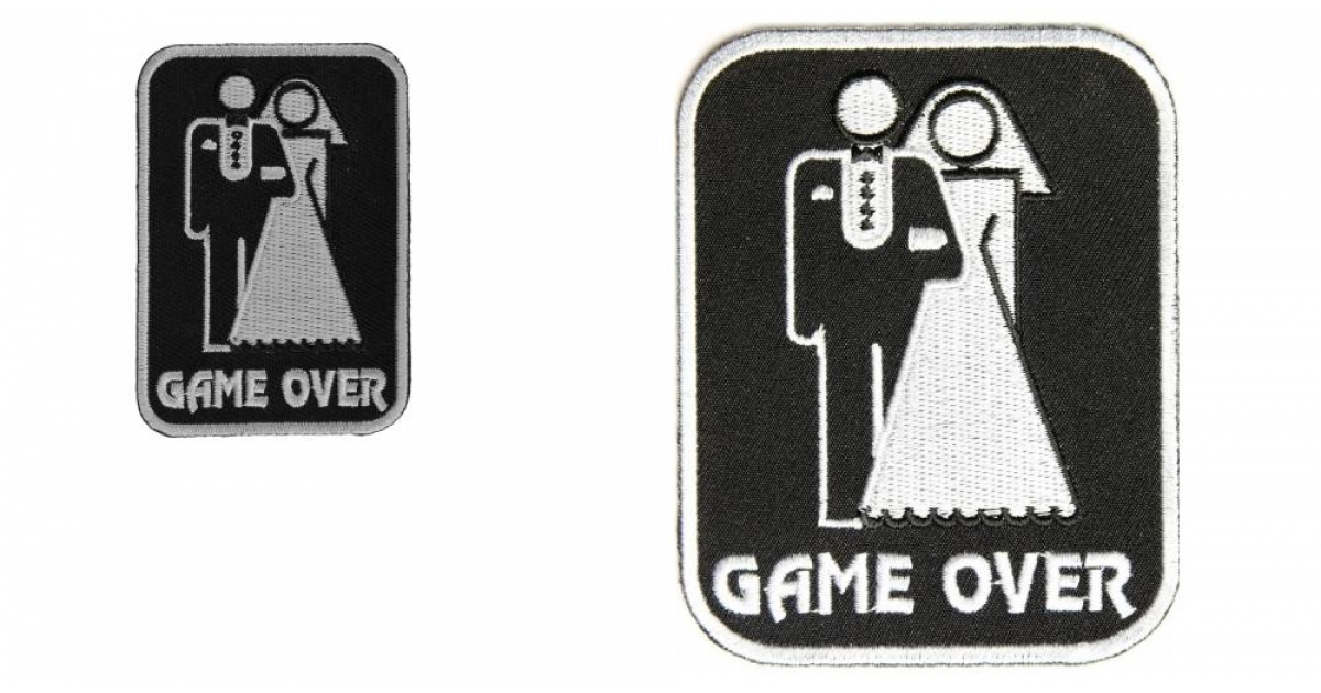 Game Over Patches Small Funny Marriage Patch Set Of 2 by Ivamis Patches