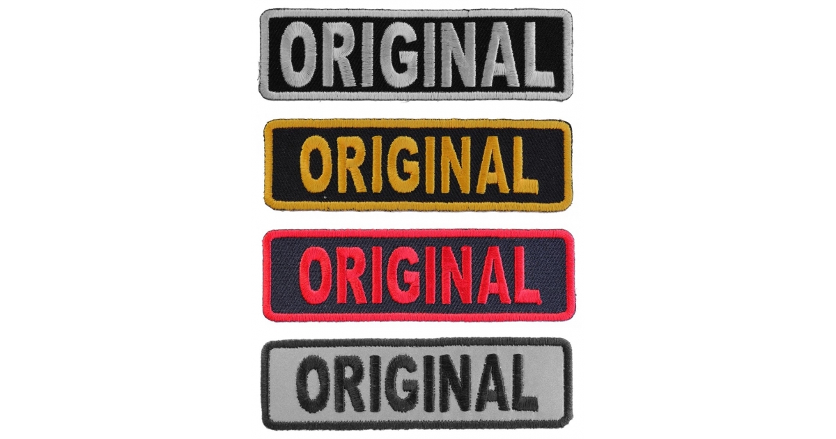 ORIGINAL Patches Embroidered In White Red Yellow Over Black and 1 ...