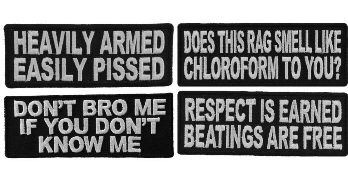 Keep your Distance Aggressive Badass OG Sayings Patches Iron-on or Sew ...