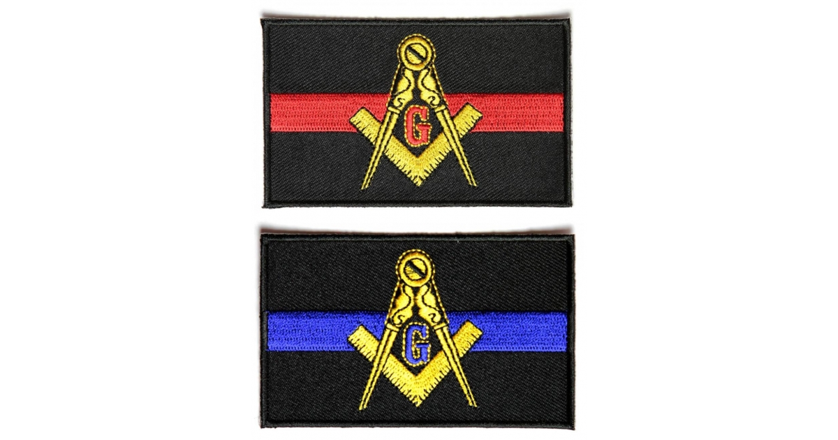 Mason Police Officer and Fire Fighter Support Patches by Ivamis Patches