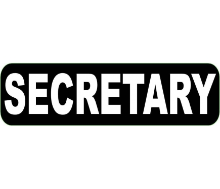 Secretary Sticker by Ivamis Patches