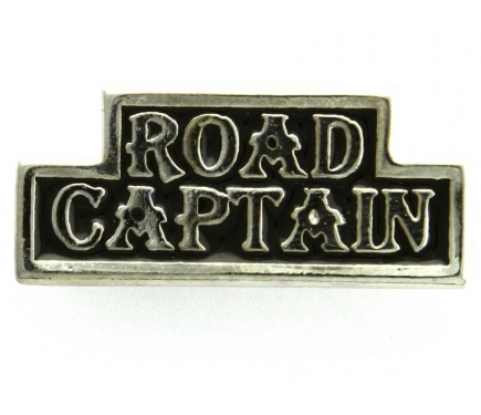 Road Captain Pin Silver Plated | Rank Pins - TheCheapPlace