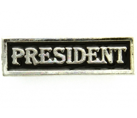 President Pin Silver Plated | Rank Pins - TheCheapPlace