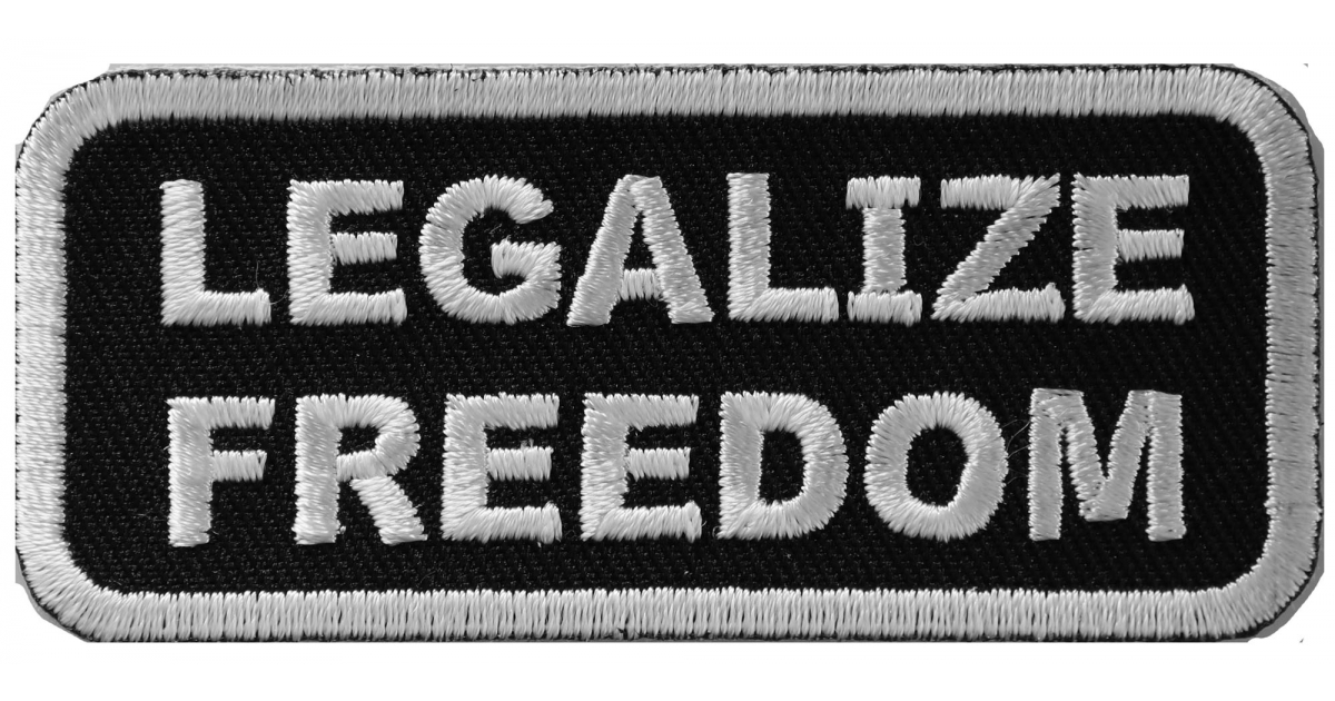 Legalize Freedom Patch | Embroidered Patches by Ivamis Patches