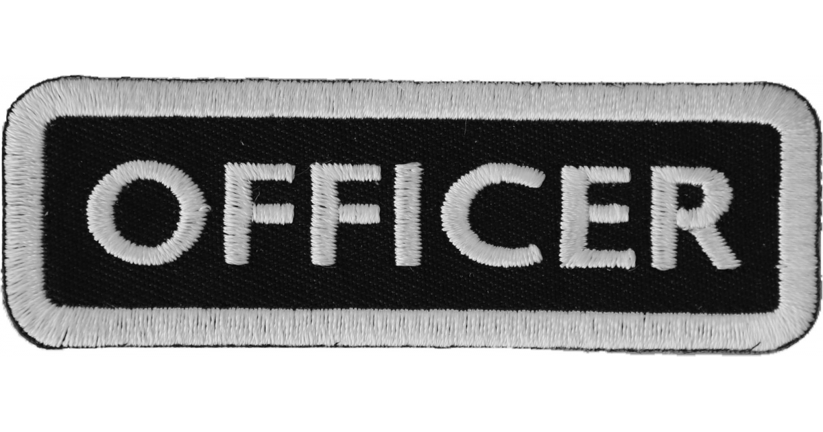 Officer Patch White | US Army Military Veteran Patches by Ivamis Patches