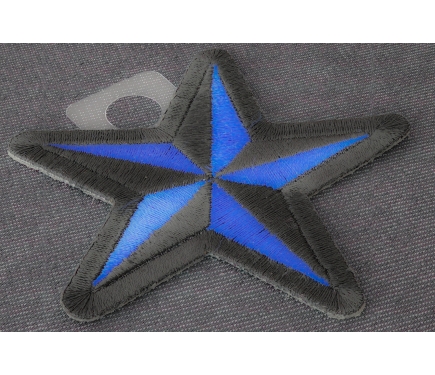 Blue Star Patch, Iron on Patches by Ivamis Patches